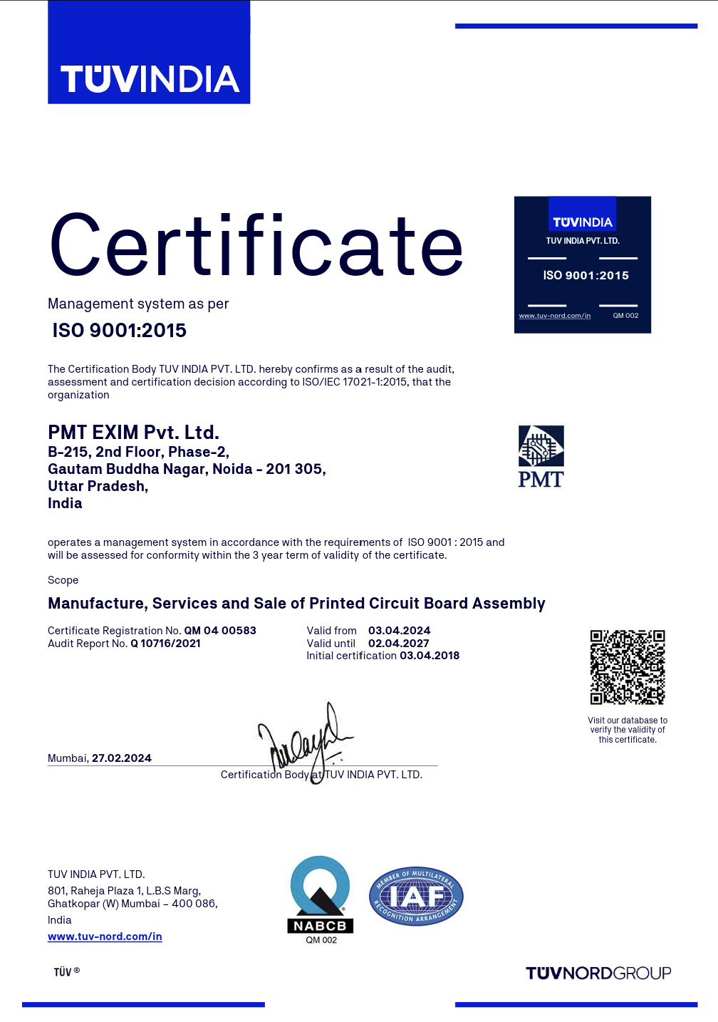PMT Exim Pvt Ltd